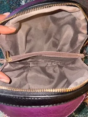 Bags | Purple Basketball Crossbody Bag With Gold Chain | Poshmark